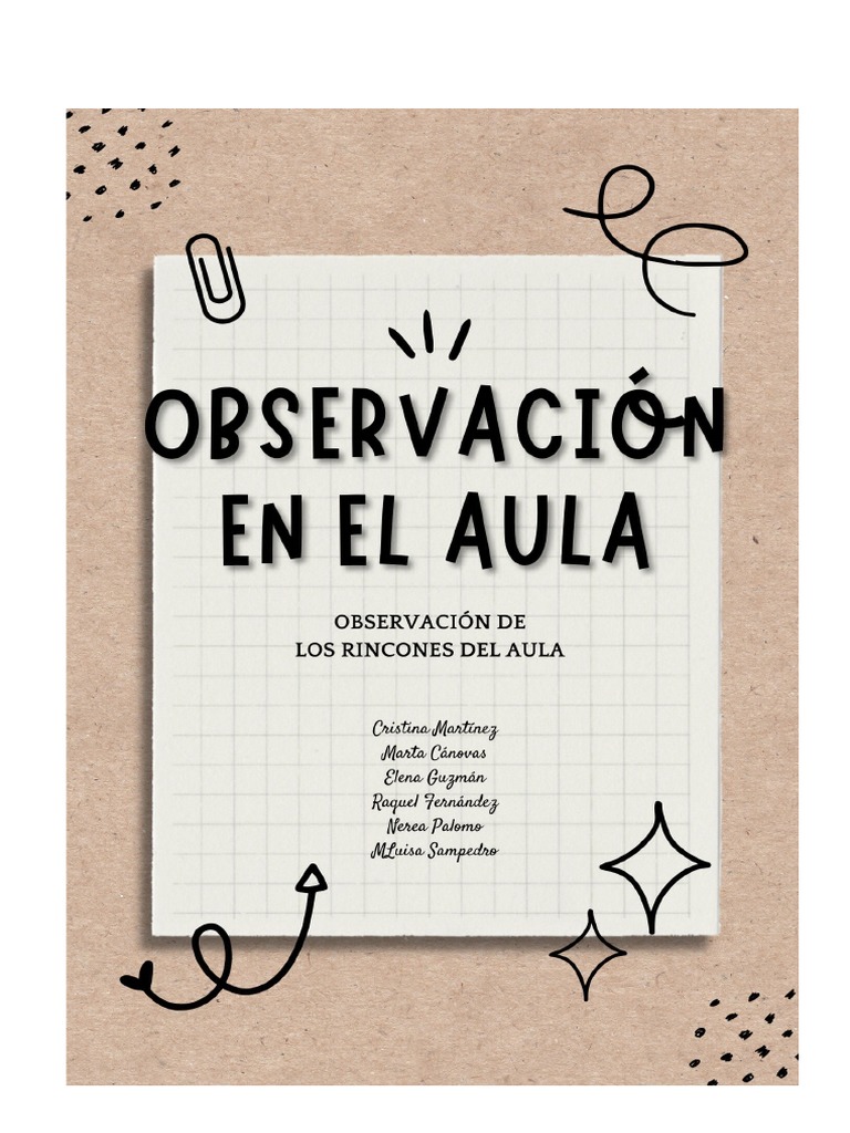 Observación en El Aula. | PDF