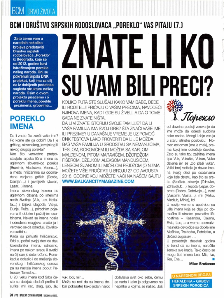 BalkanCityMagazine - Poreklo 07 | PDF