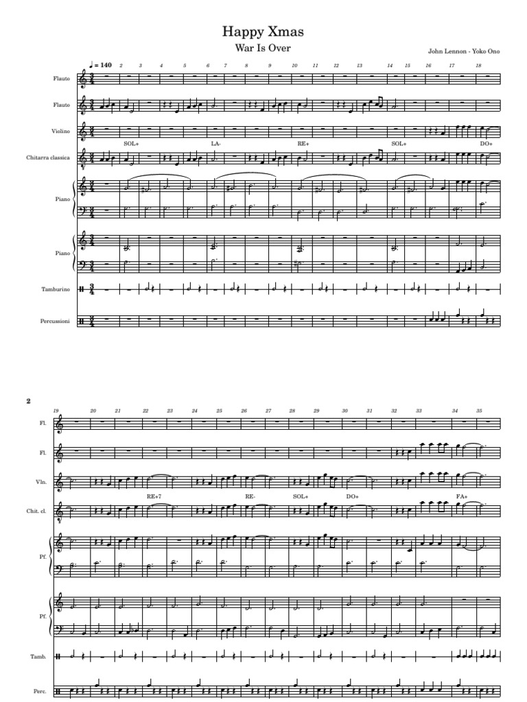 Happy Xmas | PDF | English Musicians | Song Recordings Produced