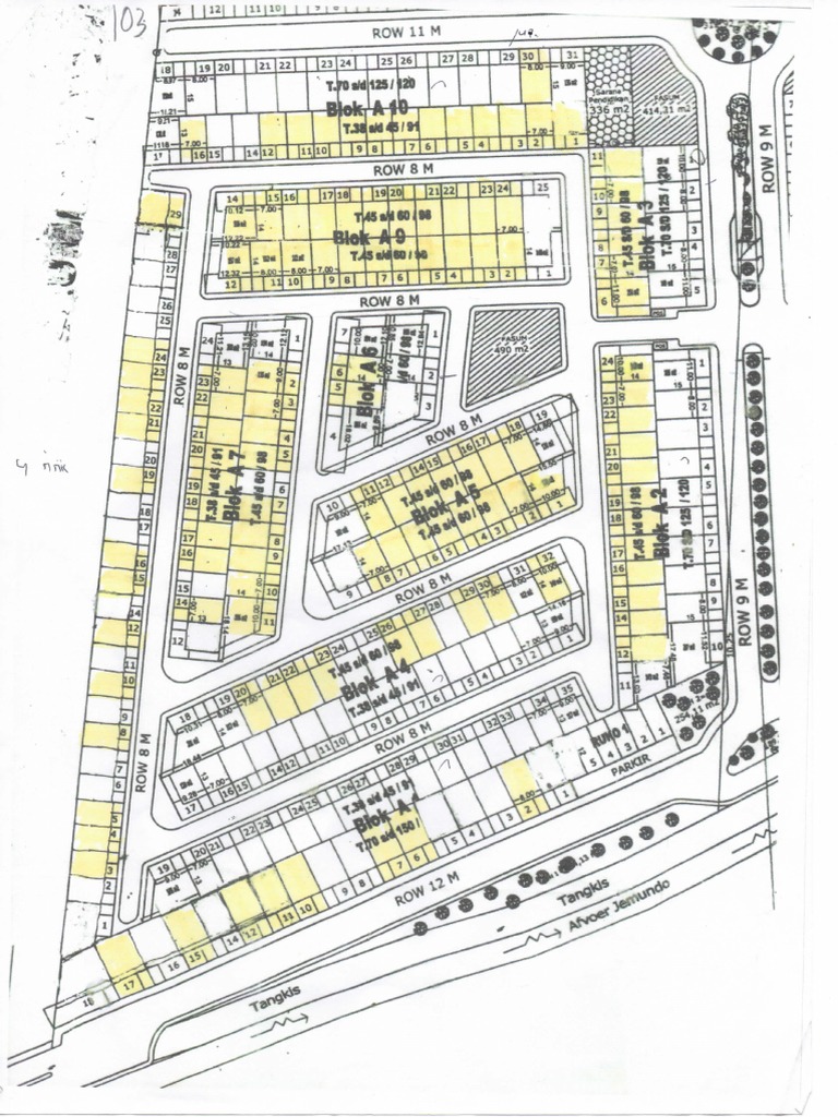 Denah PDAM Blok A | PDF