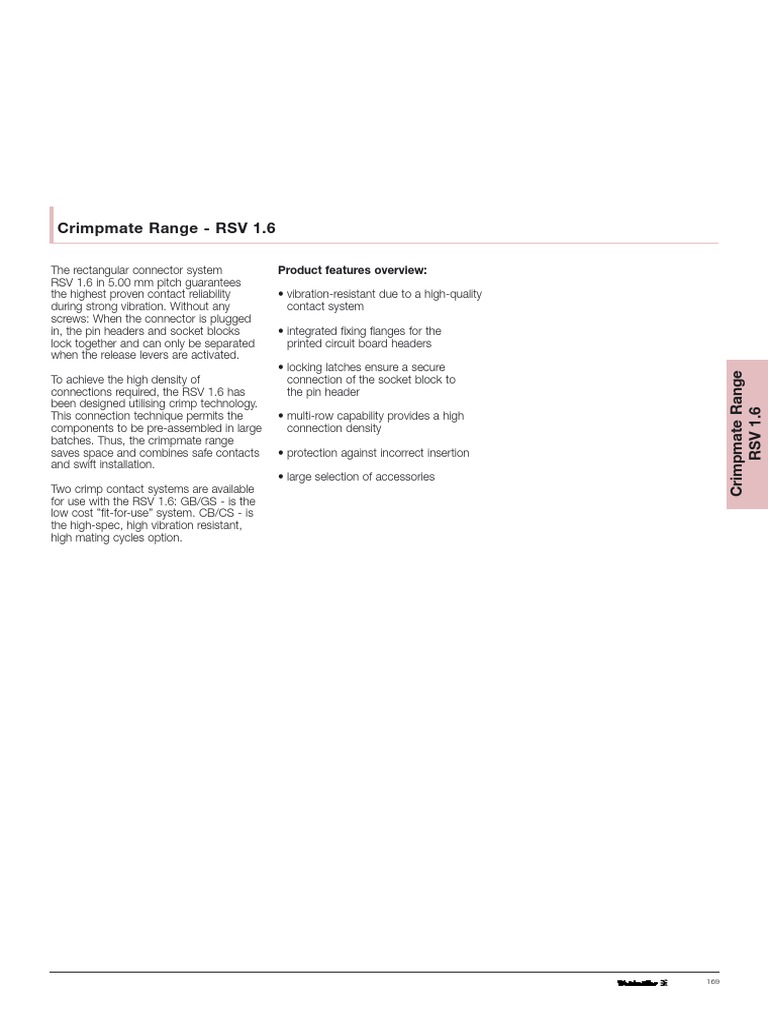 Weidmuller | PDF | Electrical Connector | Components