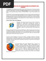 Historia de Los Navegadores Web | PDF | Safari (navegador web) | explorador de Internet