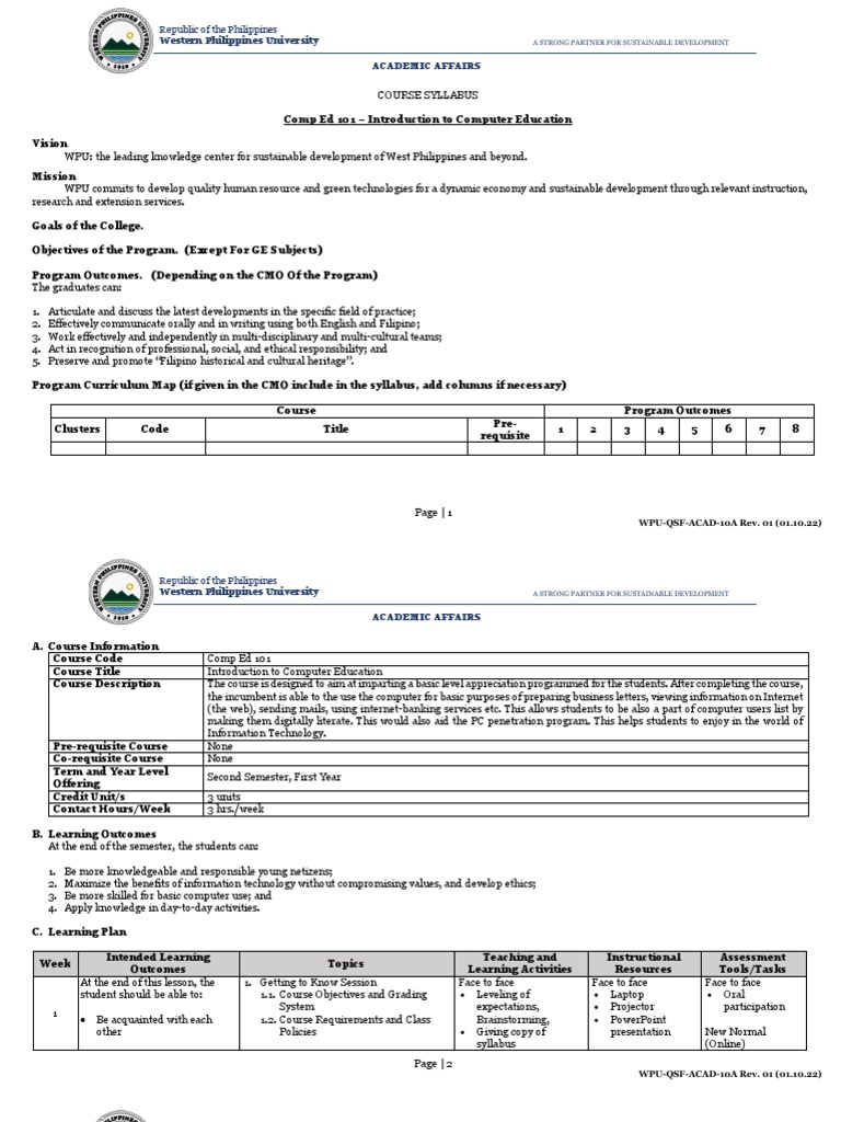 ComEd101 - Introduction To Computer Education | PDF | Microsoft Power ...