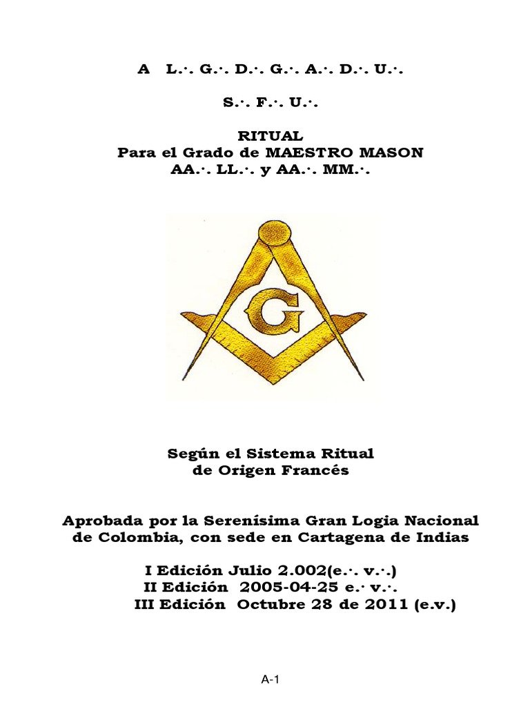 Liturgia Maestro Mason | PDF