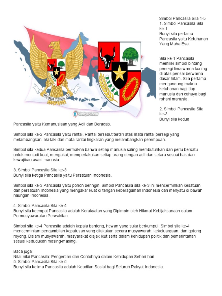 Simbol Pancasila Sila 1 | PDF