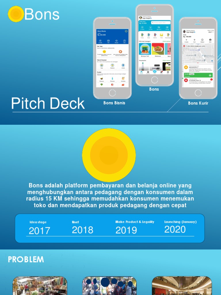 Pitch Deck Bons - Indonesia | PDF | Bisnis