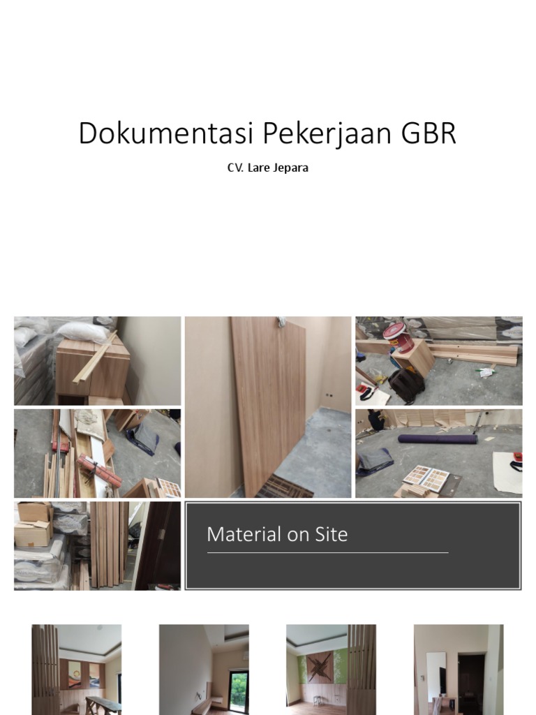 Dokumentasi Pekerjaan GBR | PDF