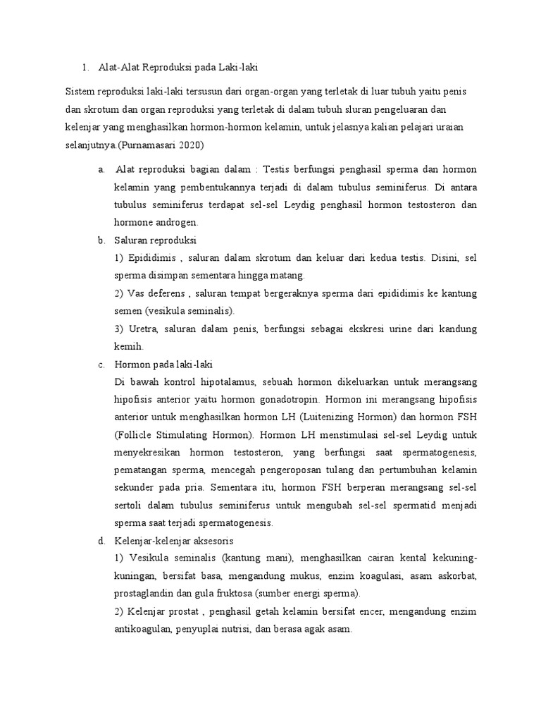 Sistem Reproduksi Manusia (Faldi) | PDF