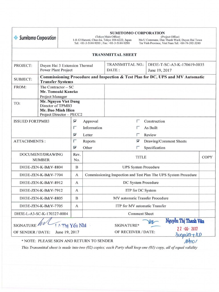 DH3E-L-SC-A3-K-170619-0035 Commissioning Procedure and Inspection ...