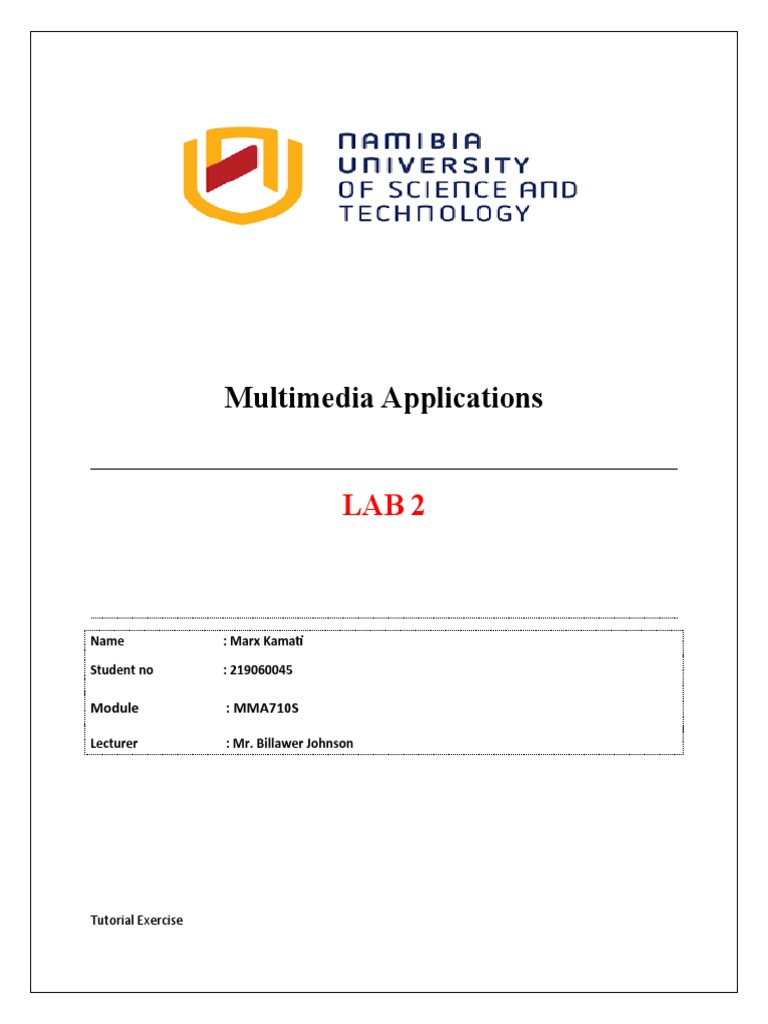 Tutorial Exercise | PDF | Imaging | Computer File