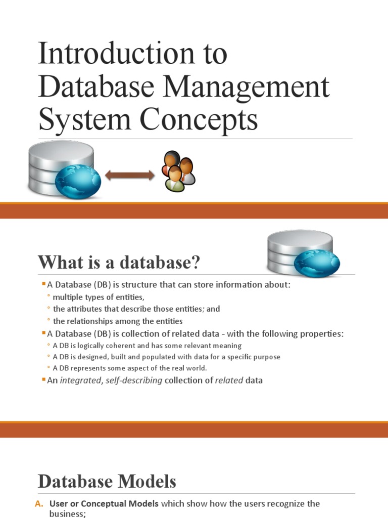 Introduction to Database Management Concepts | PDF | Databases ...