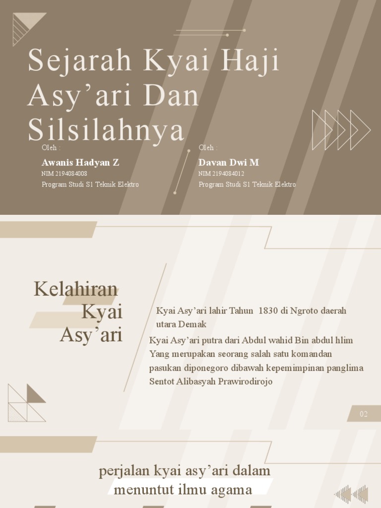 Kelompok 1 Sejarah Perjuangan Dan Silsilah KH Asy'Ari | PDF