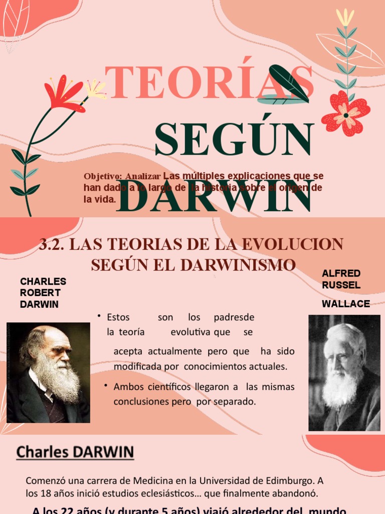 2 - Teorías Pre Evolutivas | PDF | Evolución | Charles Darwin
