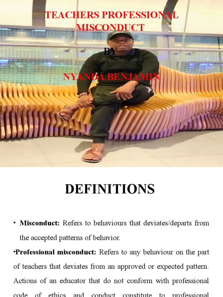 Teachers Professional Misconduct | PDF | Teachers | Professional Ethics