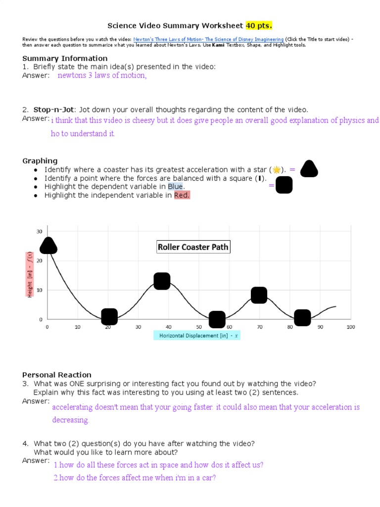 Newtons 3 Laws Summary-Imagineering | PDF | Newton's Laws Of Motion | Force