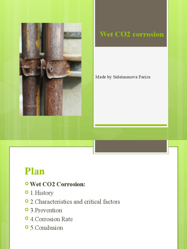 Wet CO2 Corrosion | PDF | Corrosion | Electrolyte