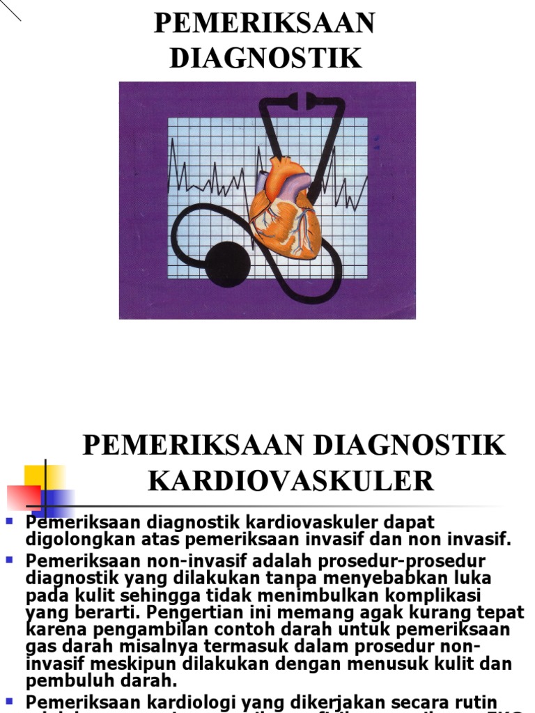 Pemeriksaan Diagnostik Kardiovaskuler | PDF