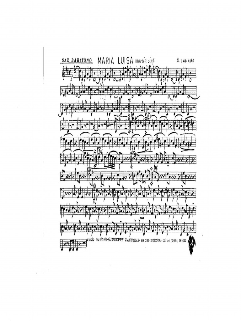 Sax Baritono Mib Maria Luisa | PDF
