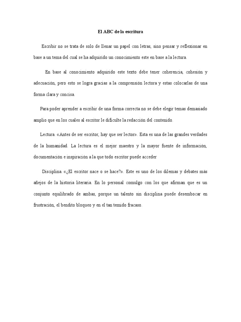 Claves para una escritura efectiva | PDF