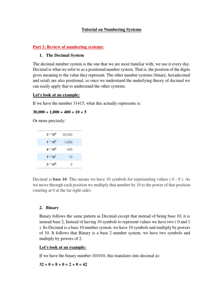 A Comprehensive Guide To Converting Between Decimal Binary Octal And Hexadecimal Numbering