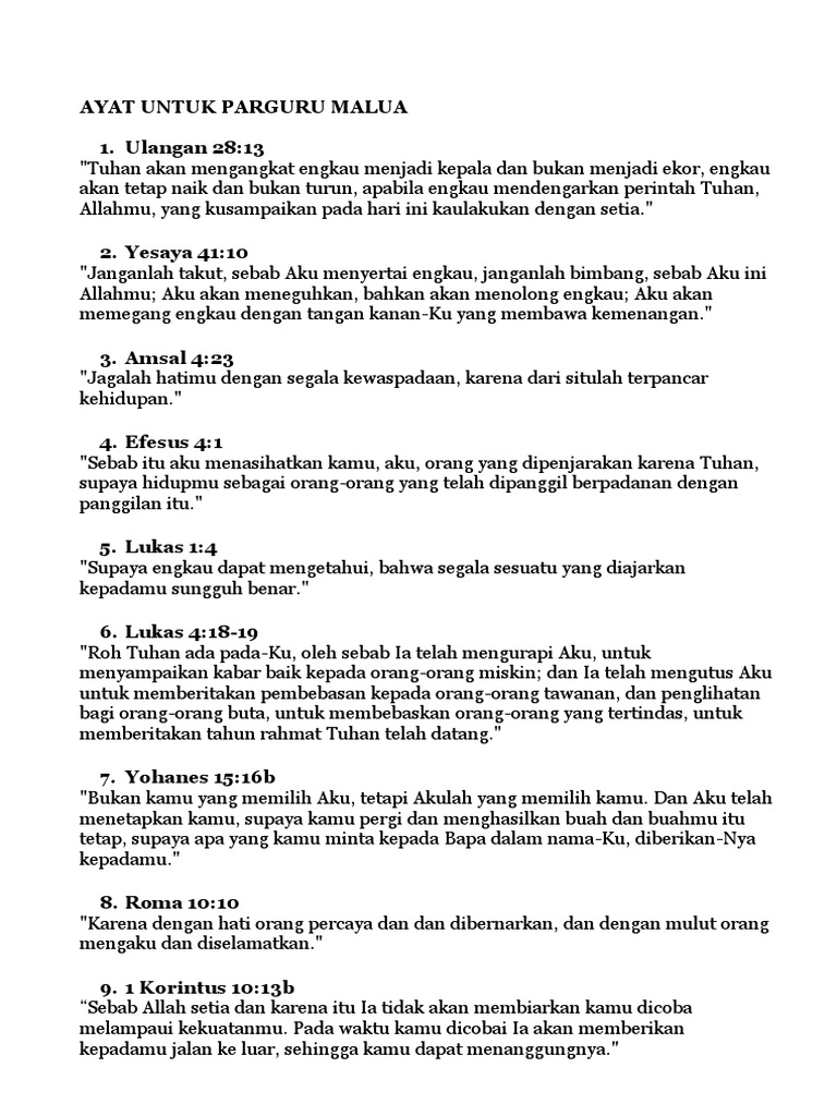 Ayat Untuk Parguru Malua | PDF | Agama & Spiritualitas