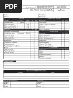 Formatos Mtto | PDF | Ingeniería