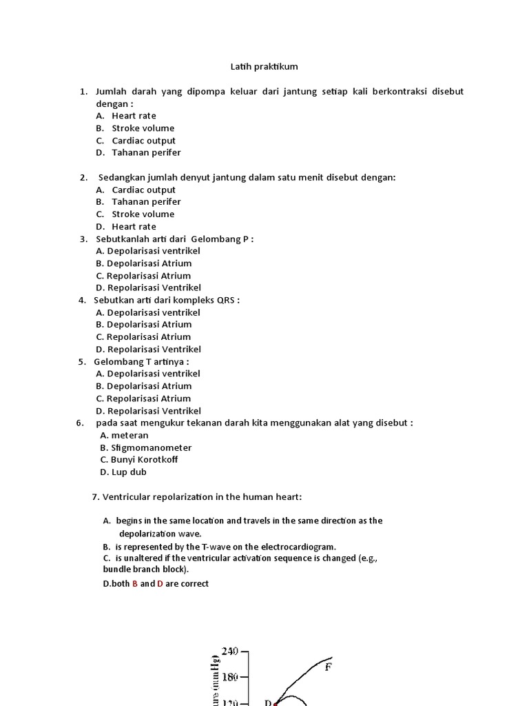 Latih Praktikum Kardio Pdf Heart Atrium Heart