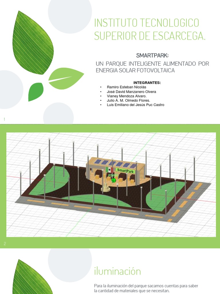 Simulacion Smartpark Pdf Tecnologías Sostenibles Conversión De Energía 