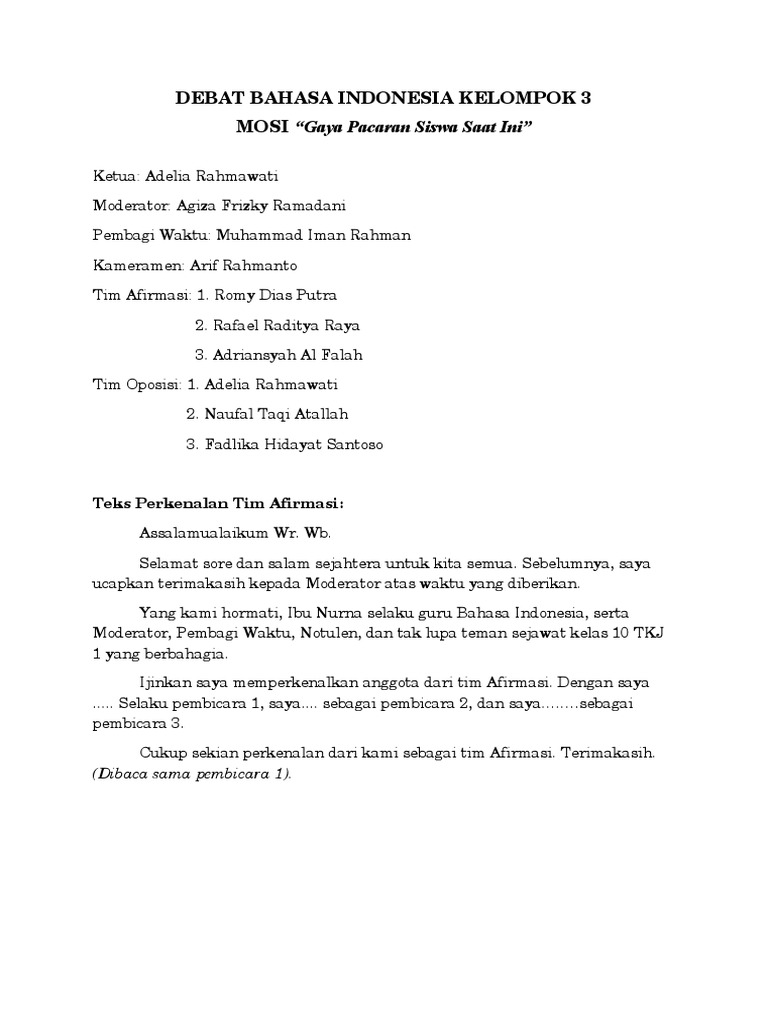 Teks Afirmasi Dan Oposisi-3 | PDF