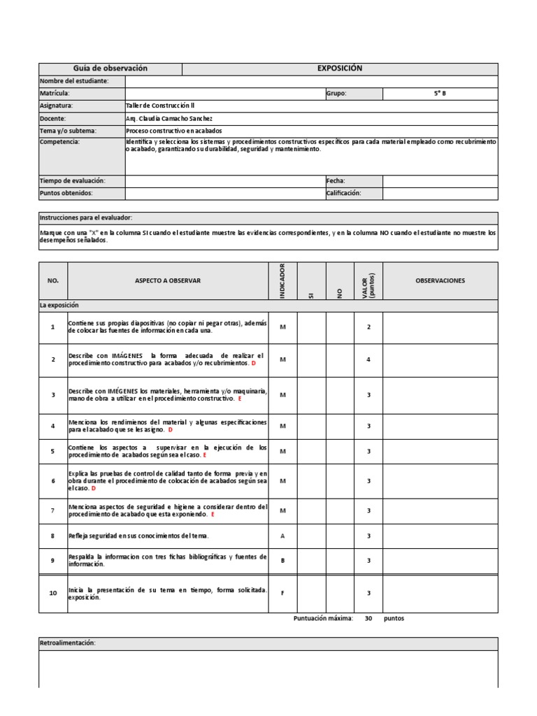 5B 2-Exposiciones | PDF | Evaluación