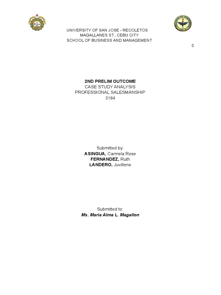 Case Study - Bsba Mm2 - 1 | Download Free PDF | Sales | Business