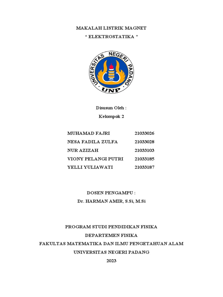 Hukum Coulomb dan Medan Elektrostatika | PDF