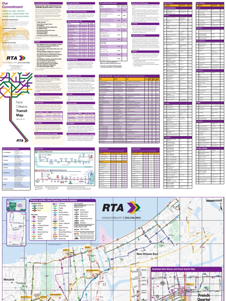 New Orleans Streetcar Map