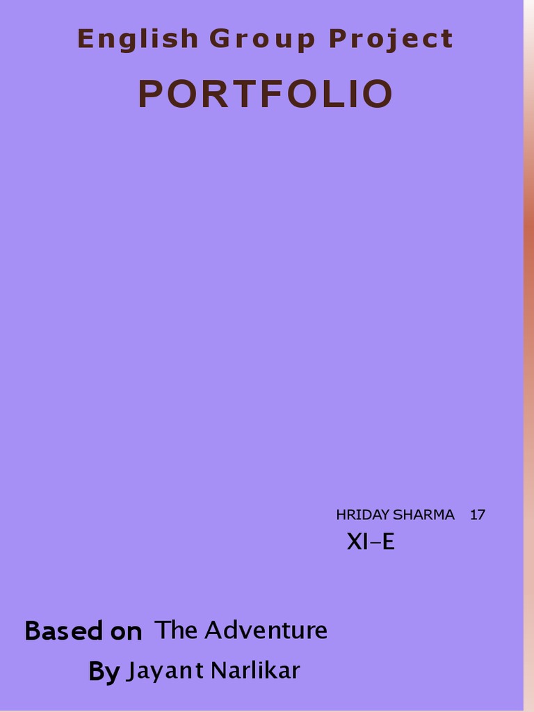 Class 11-E English Project Portfolio | PDF