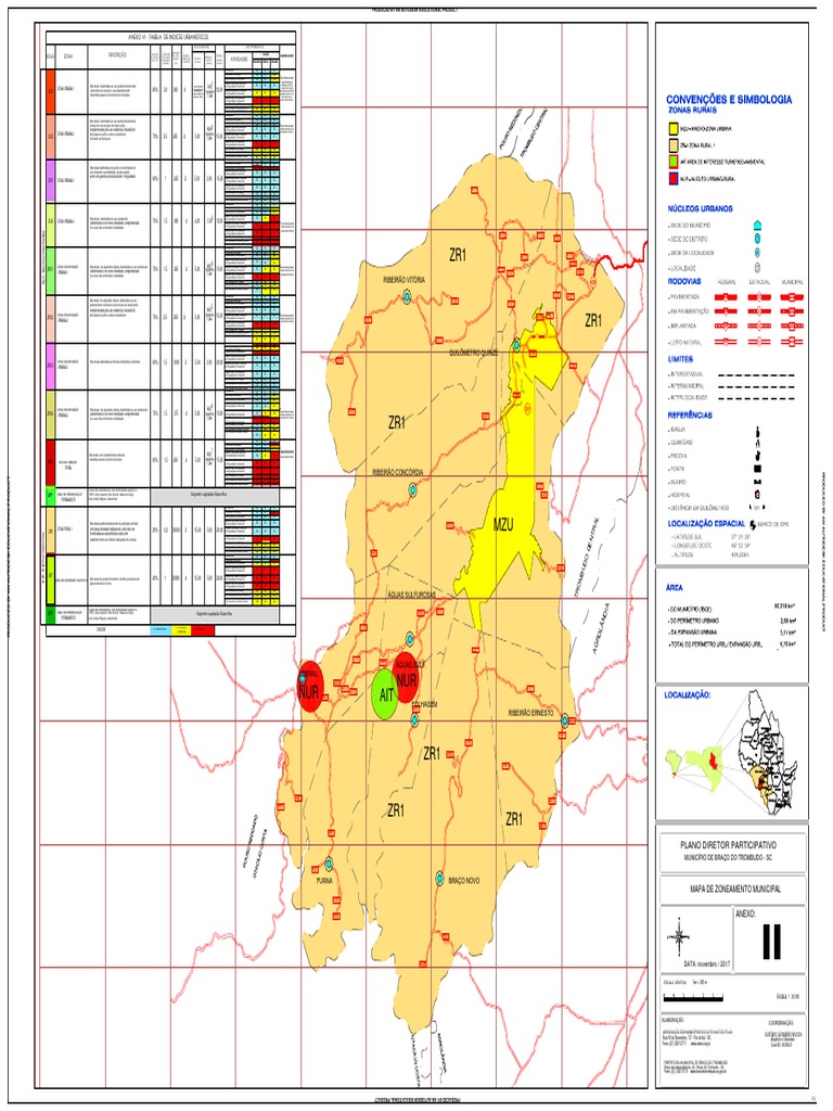 ANEXO II Mapa de Zoneamento Municipal | PDF