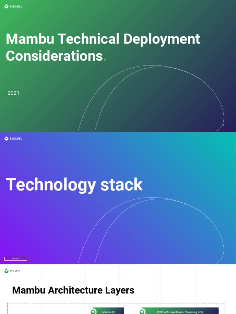MAMBU - Technical Info | Download Free PDF | Amazon Web Services | Software Engineering
