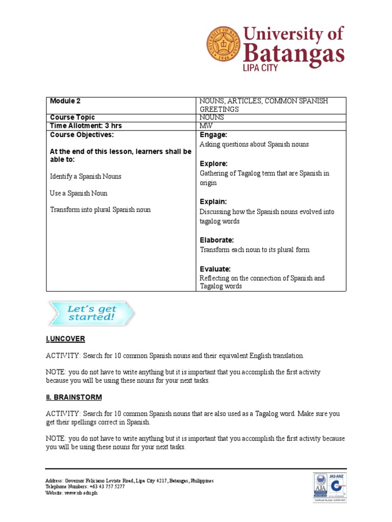 Module 2 Unit 1 Flang 1 | PDF | Grammatical Gender | Noun