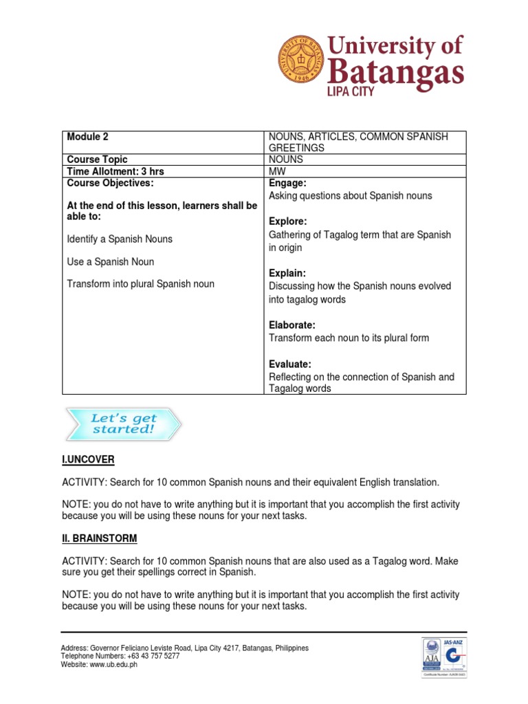 Module 2 Unit 1 Flang 1 | PDF | Grammatical Gender | Noun