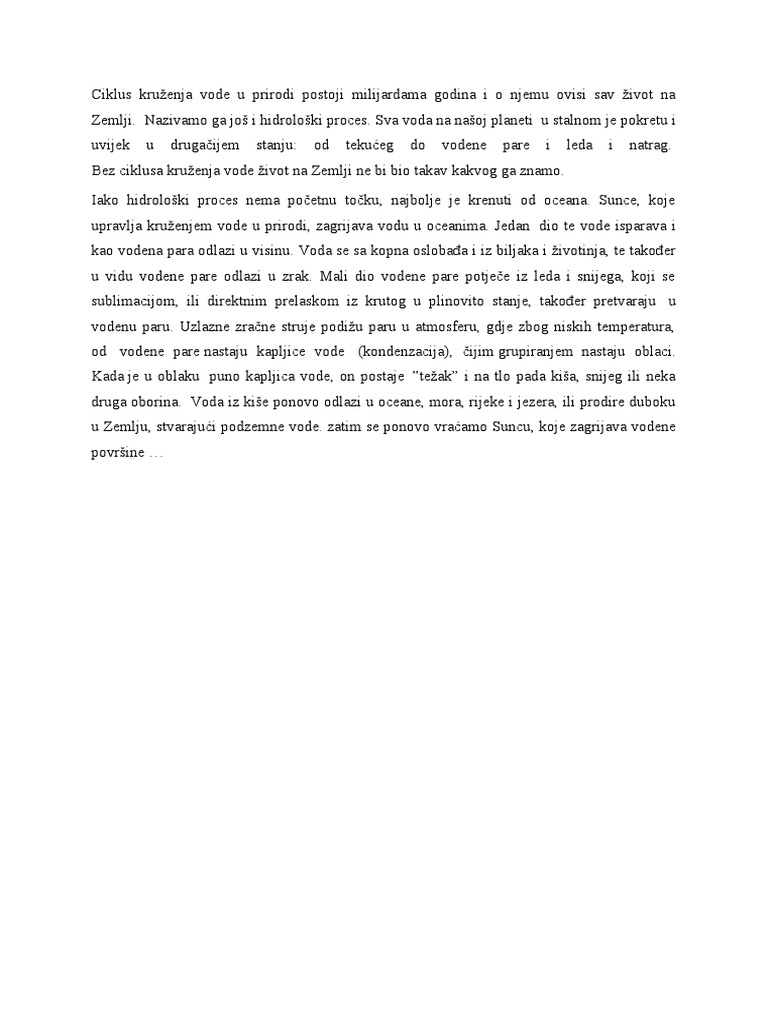 Kruženje Vode | PDF