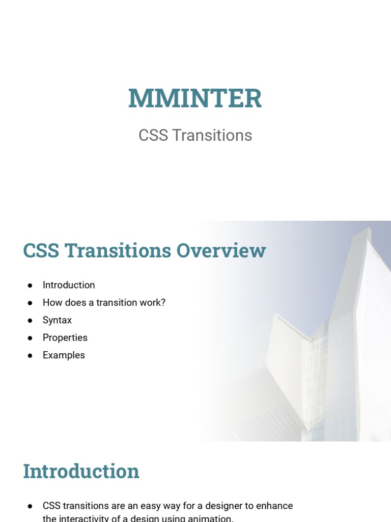 CSS Transitions | PDF