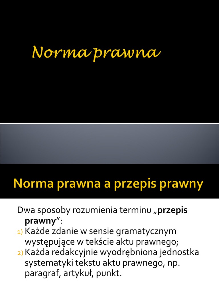 Norma Prawna 2 | PDF