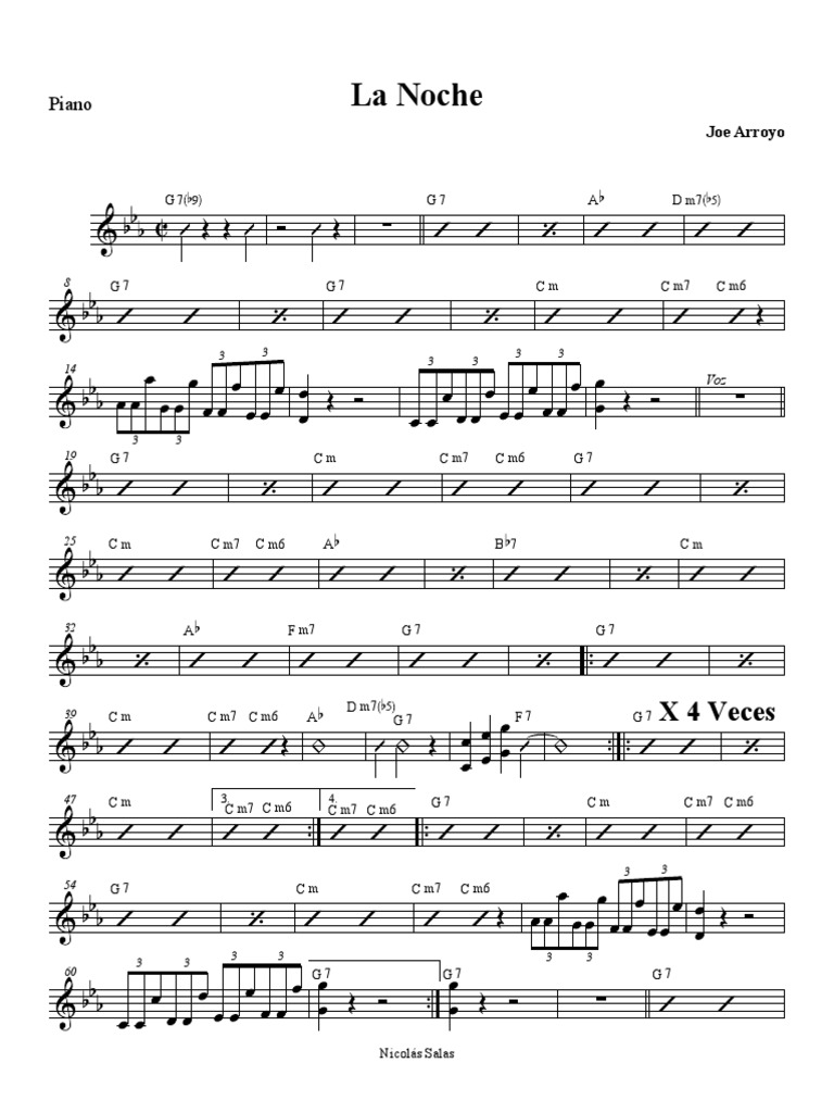 Piano La Noche | PDF