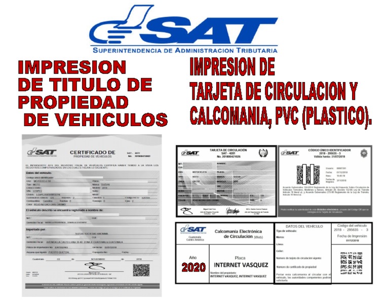 Impresion Calcomania Sat | PDF