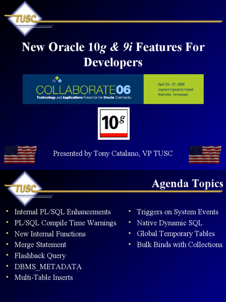 New Oracle 10g & 9i Features | PDF