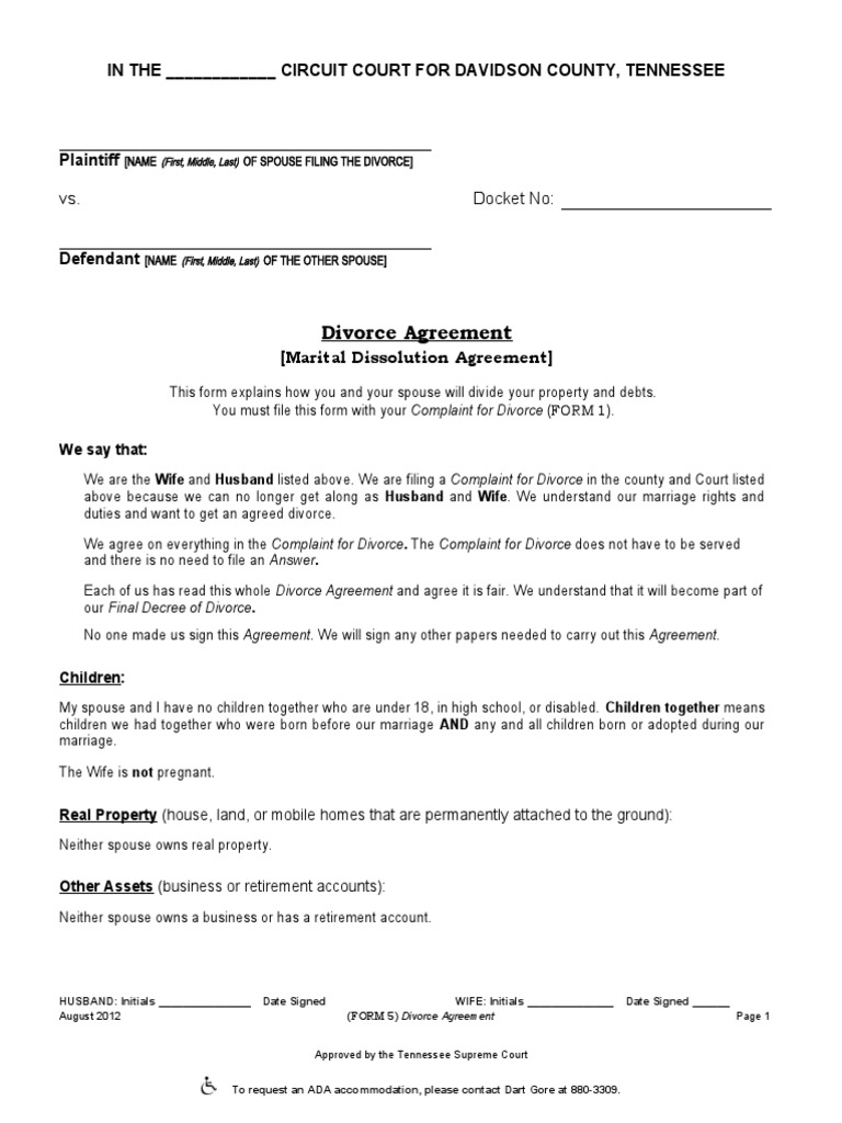 Divorce Papers 1 | PDF | Divorce | Alimony