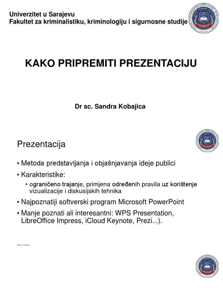 Priprema Prezentacije | PDF
