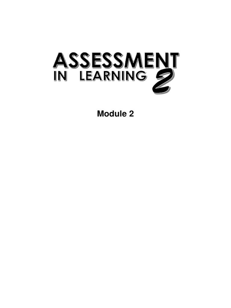 Module 2 | PDF | Educational Assessment | Rubric (Academic)