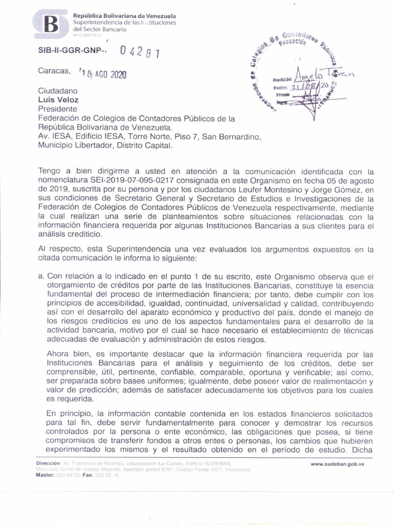 Sudeban Sib-Ii-Ggr-Gnp-042810001 | PDF