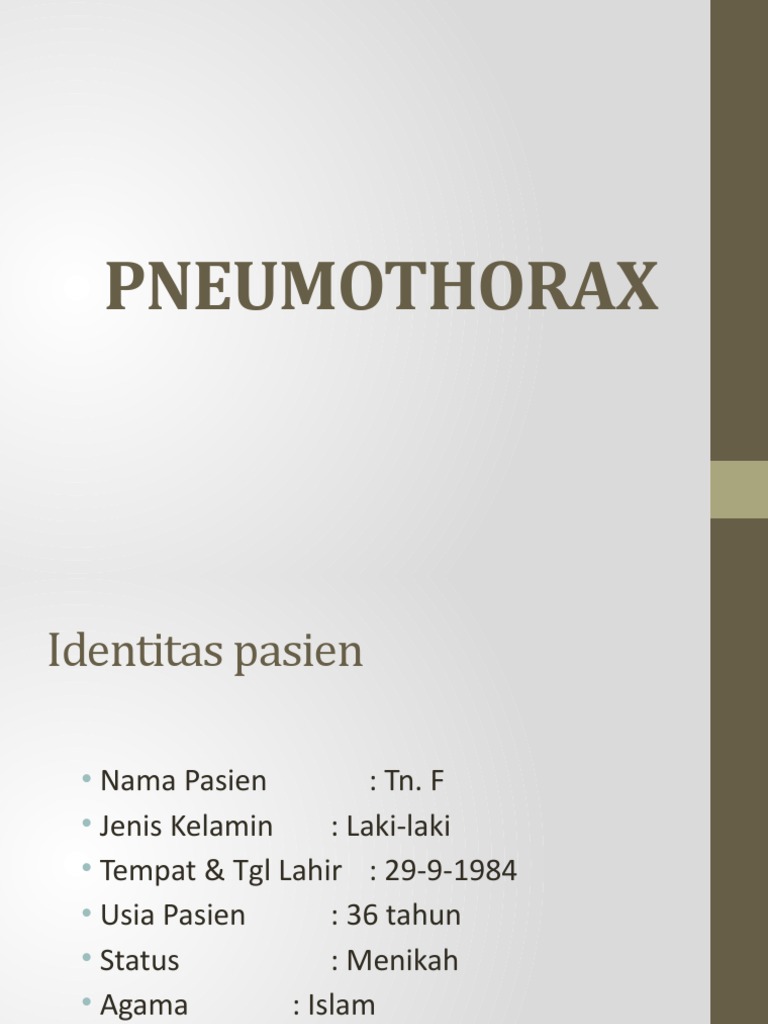 Pneumothorax | PDF