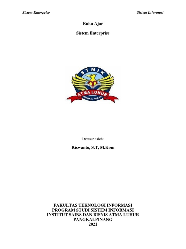 Buku Ajar Sistem Enterprise Pdf
